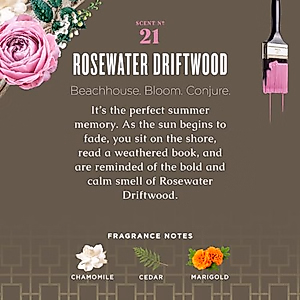 Caldrea Multi-surface CounterTop Spray Cleaner, Made With Vegetable Protein Extract, Rosewater Driftwood Scent, 16 Oz