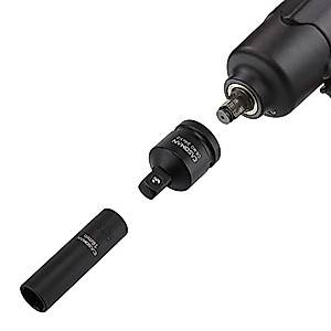 CASOMAN 6-Piece Impact Adapter and Reducer Set, Socket Convertor Adaptor, Reducer Converter Adapter Set, 1/4" 3/8" 1/2" 3/4" for Impact Driver Conversions, CRMO