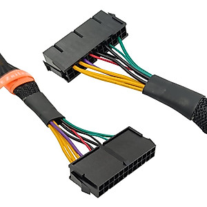 YEZriler 24 Pin to 6 Pin ATX Power Adapter Sleeved Cable for HP Z200 Z230 4300 6080 8080 ProDesk 600 G1 G2 EliteDesk 800 G1 G2 13-inch(33cm)