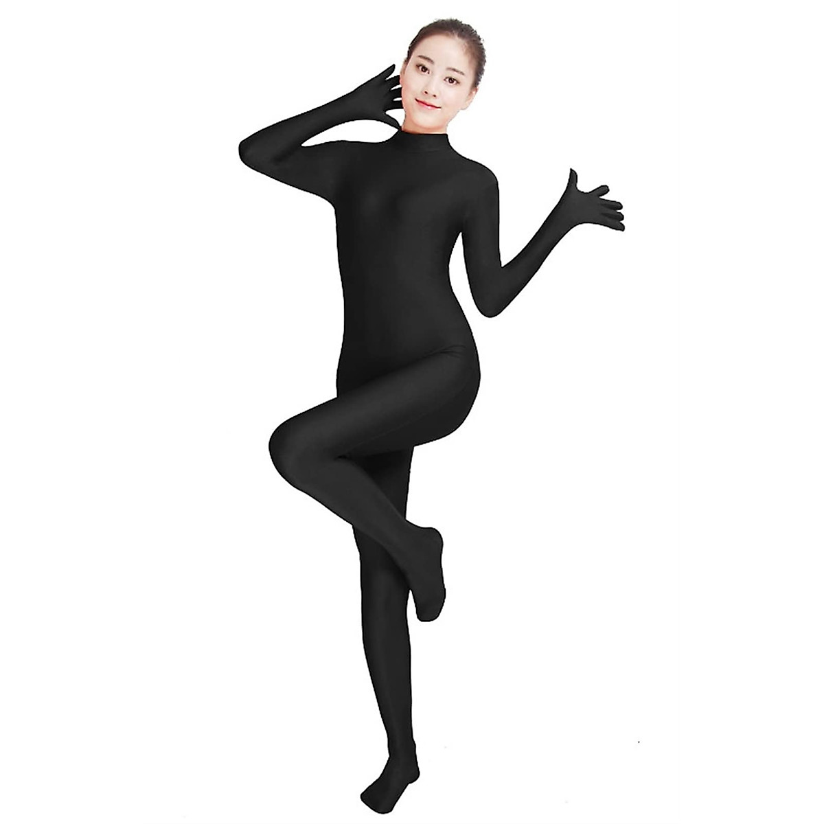 Lifup Spandex Dance Leotard Unitard Catsuit for Adults black XL