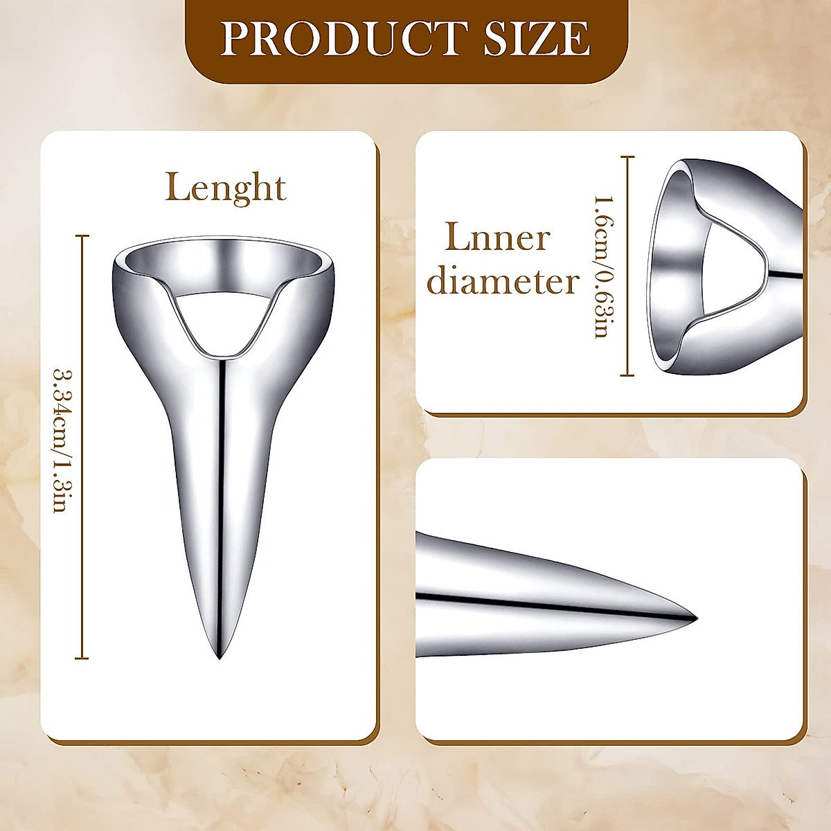 6 Pieces Metal Hair Sectioning Rings - Retro Hair Tools for Women, Halloween Cosplay, Hair Extensions, Salon Use (Silver, Gold)