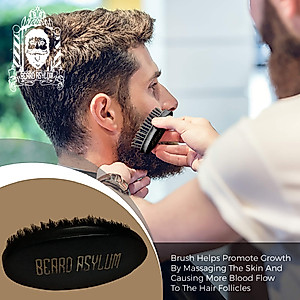 Beard Asylum Premium Black Wood Comb And Brush Set - Best Fathers Day Gift