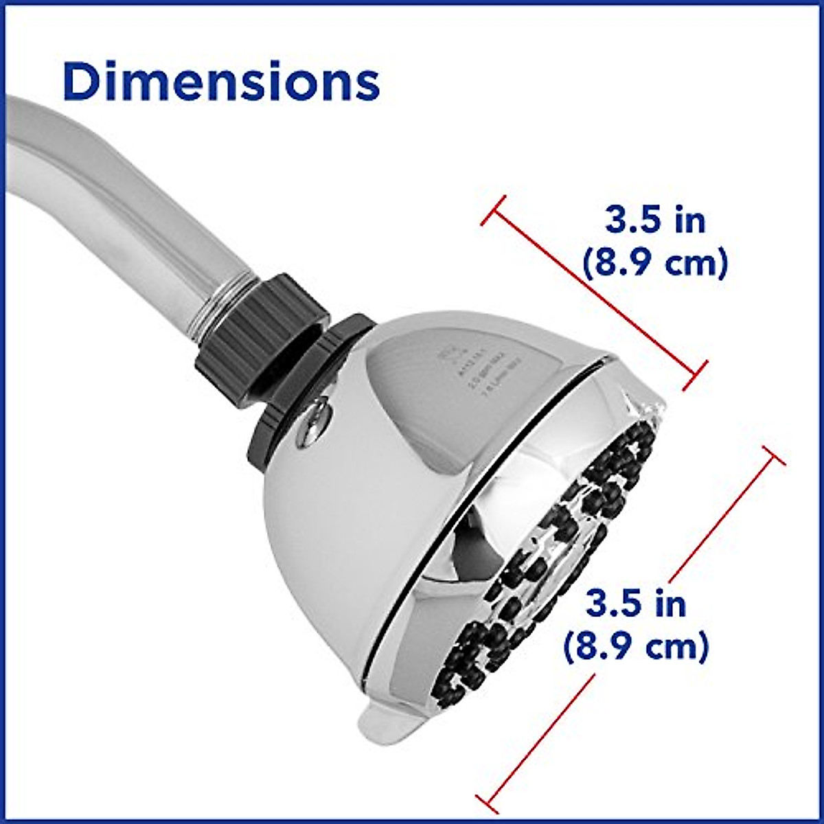 Waterpik PowerPulse Therapeutic Massage Shower Head, Chrome, XAS-613E