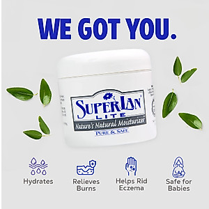 Elevate Your Skincare Routine with Superlan's Luxurious Lanolin Moisturizer - Experience Deep Hydration, Revitalization, and Protection - All-Natural Formula for a Radiant Glow - 4oz
