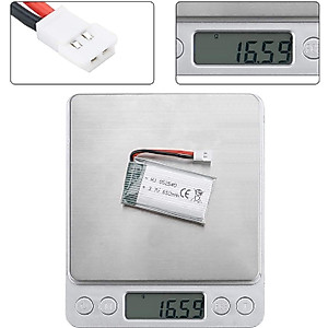 FPVERA 2PCS Drone Batteries 3.7V Lipo Battery USB Charger and 650mAh Lipo Battery with Battery Charger for SYMA X5 Serial UAV Drone Quadcopter Rechargeable Battery