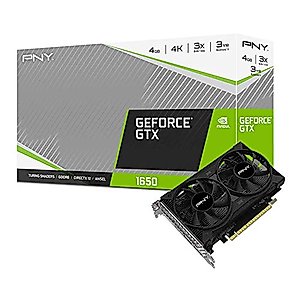 PNY GeForce GTX 1650 4GB GDDR6 Dual Fan Graphics Card