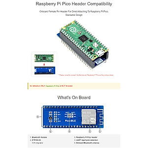 Waveshare Dual-Mode Module for Raspberry Pi Pico SPP/BLE Wireless