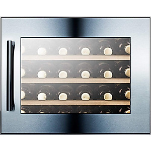 Summit VC28S Fully Integrated Wine Cellar, Glass