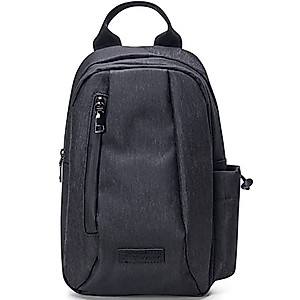 Alpine Swiss Sling Bag Crossbody Backpack Chest Pack Casual Day Bag Shoulder Bag Black