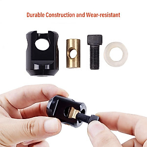 SOPOGER Bow Stabilizer Quick Disconnect Double Joint Archery Shock Absorber Connector Adjustable Bow Rod Stabilizer (Black)