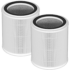 Allisfresh OSAP5FIL True HEPA Filters Replacement Compatible with OdorStop OSAP4 OSAP5 OSAP5FIL Air Cleaner Purifiers, Multi-Stage Filtration with Activated carbon Air Clean Dust VOCs Odor, 2 Pack