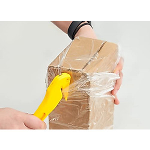 2 pack of Dual Blade Universal Package Opener,Safety Box Cutter Knife-Including Extra 10 Pieces Fast Change Blade, Cutting Blade, Box, Tape, Strap, Carton, Package, Envelope and Letter Opener