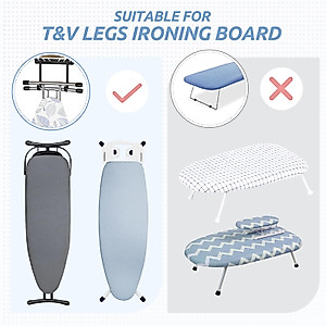 EsLuker.ly 2 Tiers Ironing Board Holder Wall Mount, Iron Board Hanger Rack Organization with Removable Hooks, Laundry Room Shelves with Large Wooden Baskets for Iron and Ironing board Set, Black