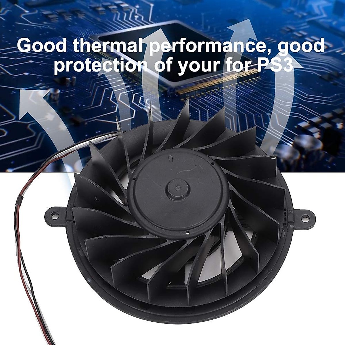 125 PS3 Cooling Fan,Precise cuts,interfaces,Excellent Performance,Powerful Functions,for PS3 KSB1012HE Built-in Fan Replacement for Playstation Turbo Cooler with Screwdriver