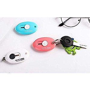 TEKEFT Pack of 8 Mini Retractable Utility Knife Box Cutter Letter Opener, Random Color