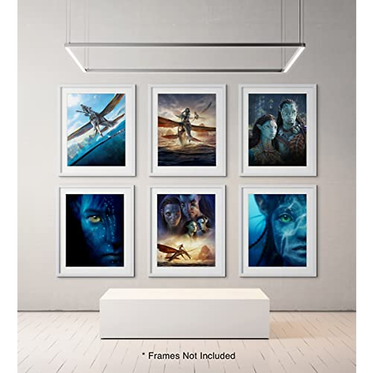 Avatar: The Way of Water 2022 - Set of 6 Promo Movie Poster Prints, (8x10s) Pandora wall art decor of Jake Sully, Neytiri, Kiri, Tonowari, Ronal