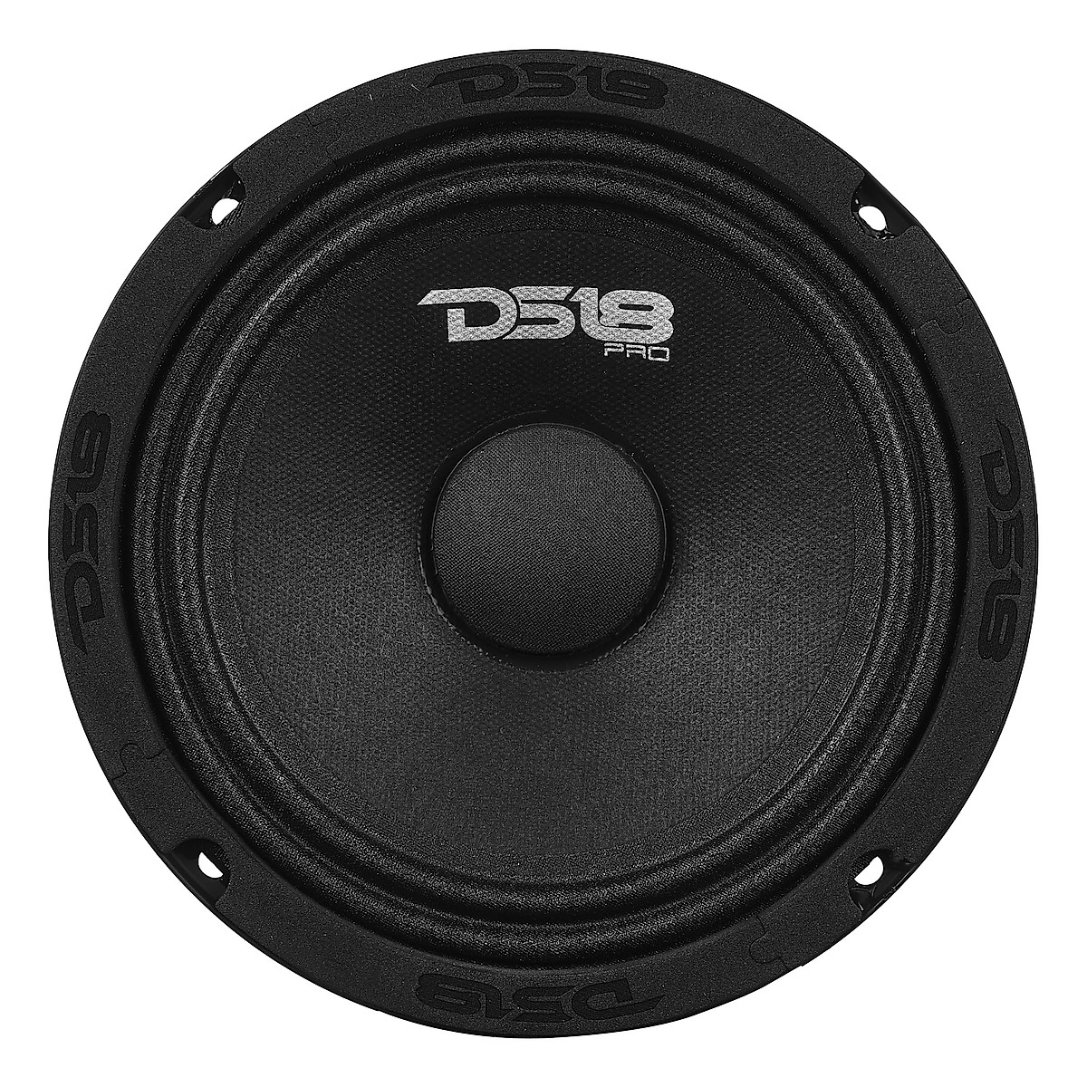 DS18 PRO-GM6.4PK Mid and High Complete Package - Includes 2X Midrange Loudspeaker 6" and 2X Aluminum Super Bullet Tweeter 1" Built in Crossover - Door Speakers for Car or Truck Stereo Sound System