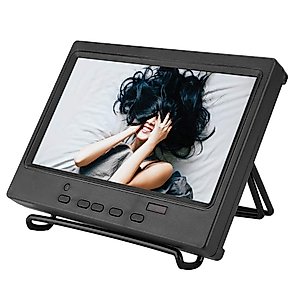 Archuu 7 Inch Portable Monitor Ultra Slim 1024x600 LCD Display with Foldable Bracket Multi-Function Display Support HDMIVGAAV Input PC Monitor(US Plug)