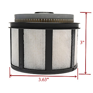 iFJF FD-4596 Fuel Filter Element Replacement for 7.3L Powerstroke V8 E350 E450 E550 2003 F250 F350 F450 F550 Super Duty 1999-2003 10 Micron Replaces F81Z9N184AA(Set of 3)
