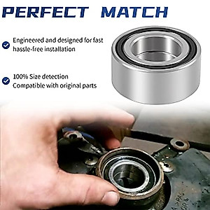 Front Wheel Bearings & Seals Kit Fit for Honda Foreman TRX400 / TRX450 / TRX500 / TRX680 FE FM FPE FPM, Pre Lubricated, Stable Performance