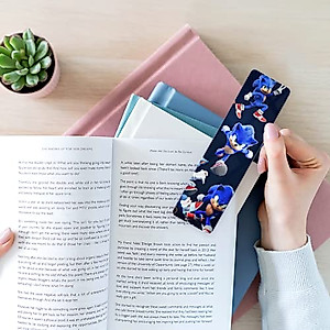 Bookmarks Ruler Metal Sonic Bookography Hedgehog Tassels Measure Bookworm Reading for Book Bibliophile Gift Reading Christmas Ornament Markers Bookmark