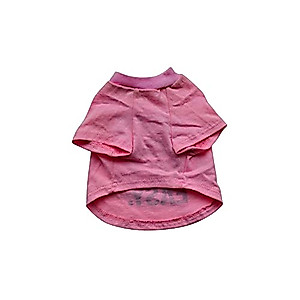 PETMONT Casual T-Shirt for Pets Desing: Being Ain't Easy Pink Great for Small and Medium Dogs Size Small