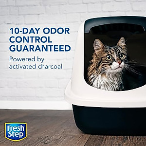 Fresh Step Simply Unscented Light Weight Clumping Litter, Fresh Step Unscented Cat Litter With Activated Charcoal Technology, 15.4 lb. Box