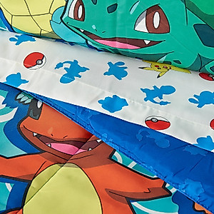Northwest Pokemon Bed in a Bag Set, Twin, First Starters