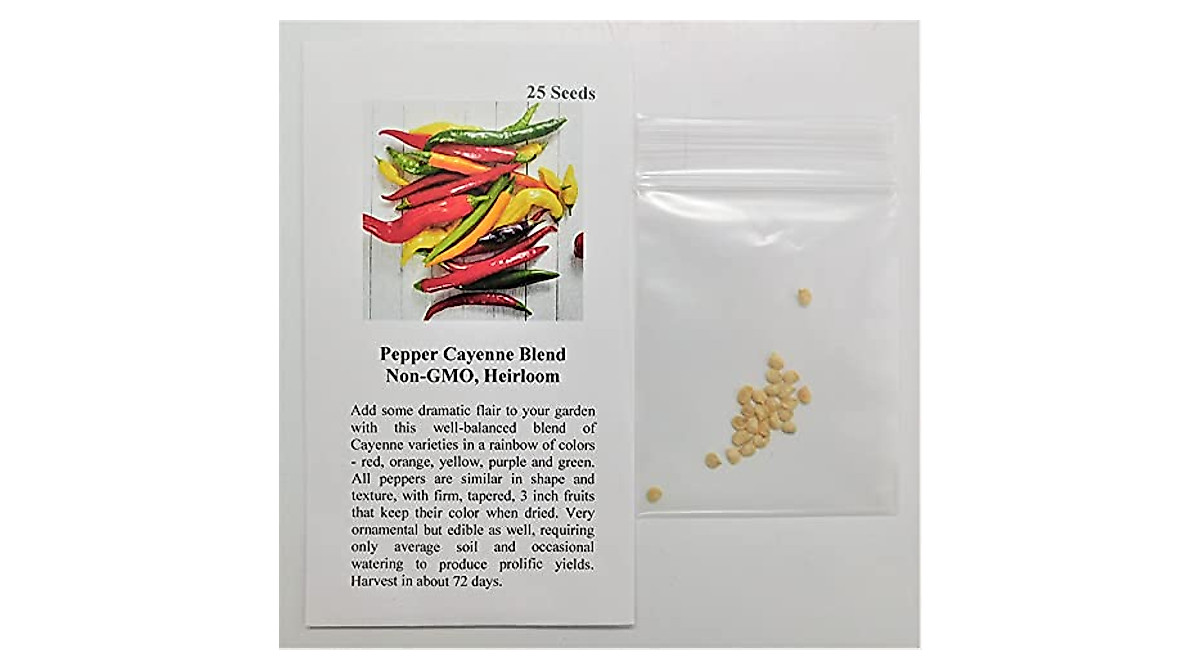 Pepper Cayenne Blend 9622 Heirloom Seeds - Vibrant Garden Picks