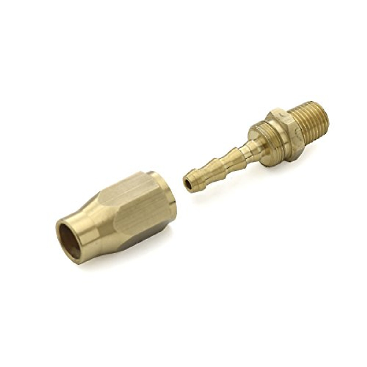 BluBird Fast Fix - 3/8" Air Hose Assembly Repair Fitting - w/ 1/4" MNPT Fixed - FFFX38