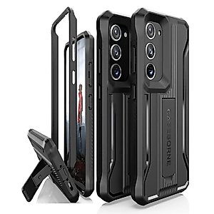 CaseBorne V Designed for Samsung Galaxy S23 5G Case (Formerly ArmadilloTek), Full-Body Multi-Layer Rugged Kickstand Protective Case Screenless- Black