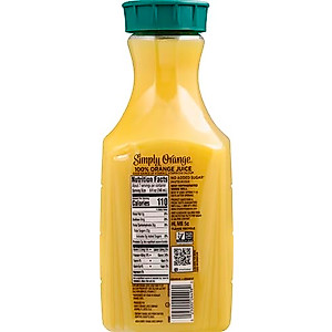 Simply Orange Juice, 52 fl oz, 100% Juice w/Calcium & Vitamin D, Not from Concentrate