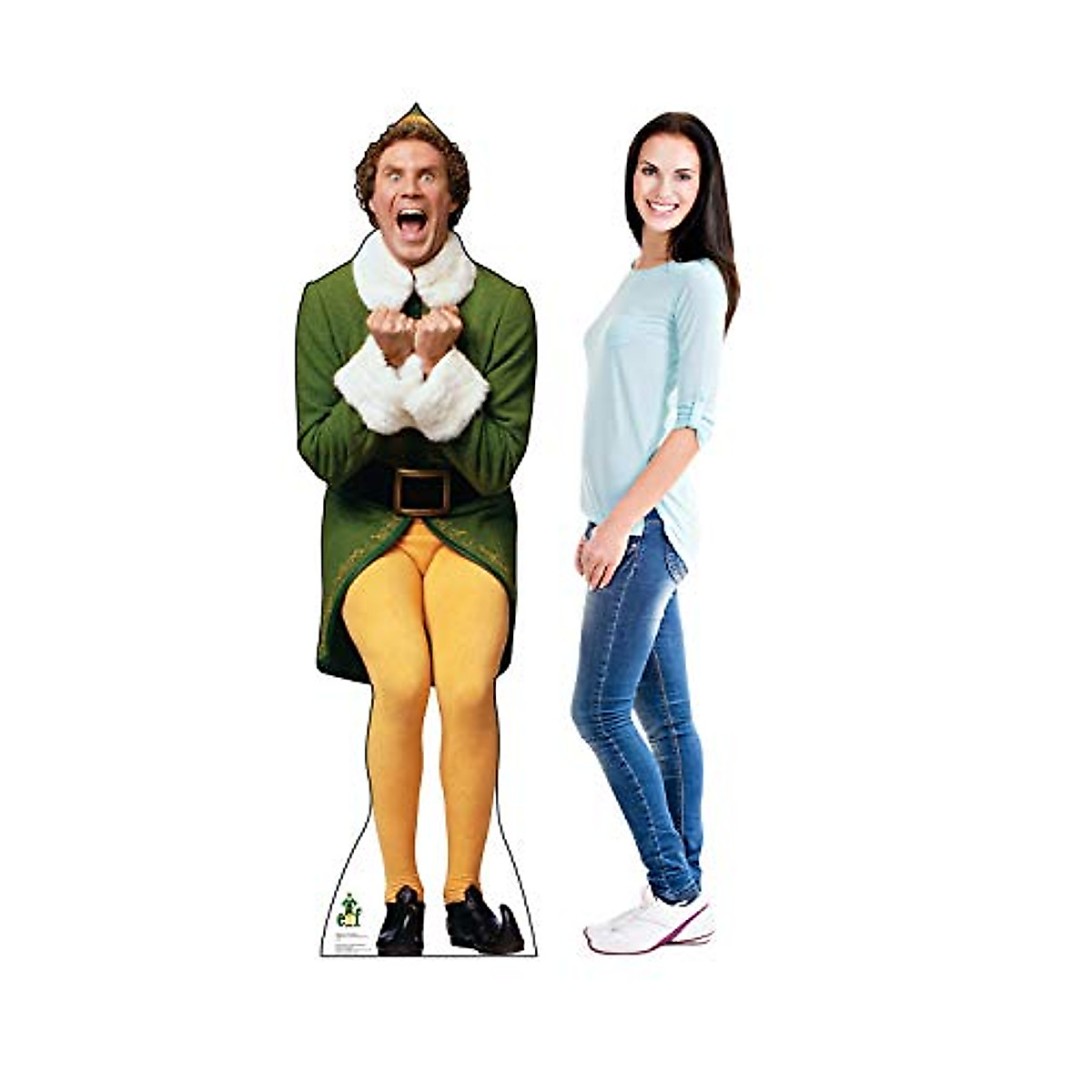 Advanced Graphics Buddy The Elf Excited Life Size Cardboard Cutout Standup - Elf (2003 Film)