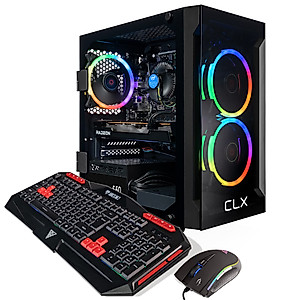 CLX Set Gaming Desktop - Intel Core i5 11400F 2.6GHz 6-Core Processor, 16GB DDR4 Memory, Radeon RX 6500 XT 4GB GDDR6 Graphics, 1TB SSD, WiFi, Windows 11 Home 64-bit