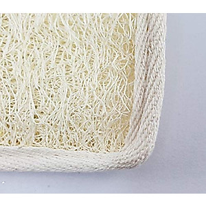 SRIVILIZE888 Scrub Soap Bags Natural Organic 100% Loofah fibres Sponge Scrubbing Exfoliating Soap Pouch Eco-Friendly Young Smooth Skin for Bath Shower (Set of 2)