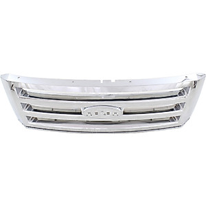 Garage-Pro Grille Assembly Compatible with 2007-2014 Ford Expedition Chrome Shell & Insert With emblem provision