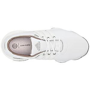 adidas Men's TOUR360 22 Golf Shoes, Footwear White/Footwear White/Silver Metallic, 11