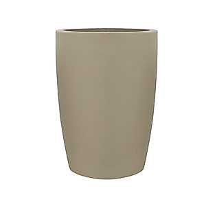 Tramontina Thai Plastic Planter, Beige, Diameter 50 x Height 67 cm, Weatherproof, Volume 84 litres