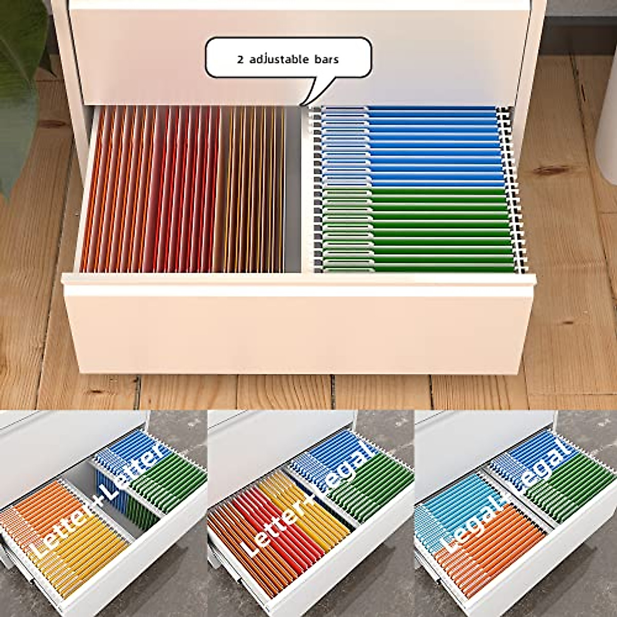 METAN Metal Lateral Filing Cabinet with 2 Drawers for Home Office, Locking Steel Wide File Storage Cabinet for Hanging Legal/Letter A4 Size, Assembly Required, White