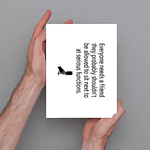 Dapofajo Funny Card for Friend, Birthday Card for Friend Bestie, Hilarious Freindship Card, Happy Birthday Card Friendship