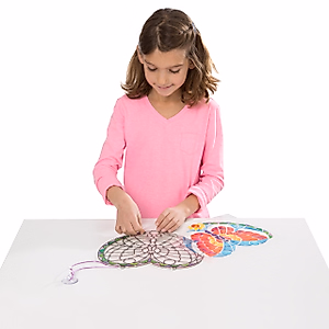 Melissa & Doug Stained Glass Made Easy Activity Kit: Butterfly - 140+ Stickers - Kids Sticker Stained Glass Craft Kit; Sun Catchers For Kids Ages 5+