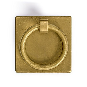Hardware Philosophy Ring Plate Pulls 2.3 Inches - Set of 2 - Architectural, Interior Design, Furniture Cabinet Customization Hardware