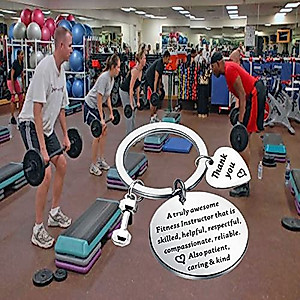 Lywjyb Birdgot Fitness Trainer Gift Thank You Gift for Fitness Instructor Workout Jewelry (Fitness Instructor ke)