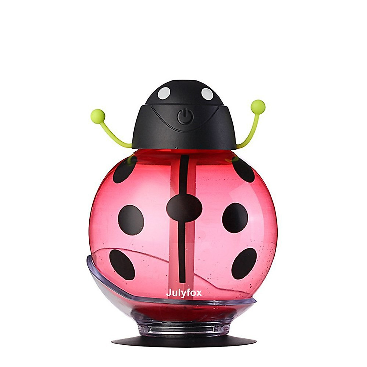 Julyfox Portable Cool Mist Humidifier 260ml Aroma Essential USB Powered Beatles Unique Outlook(Red)