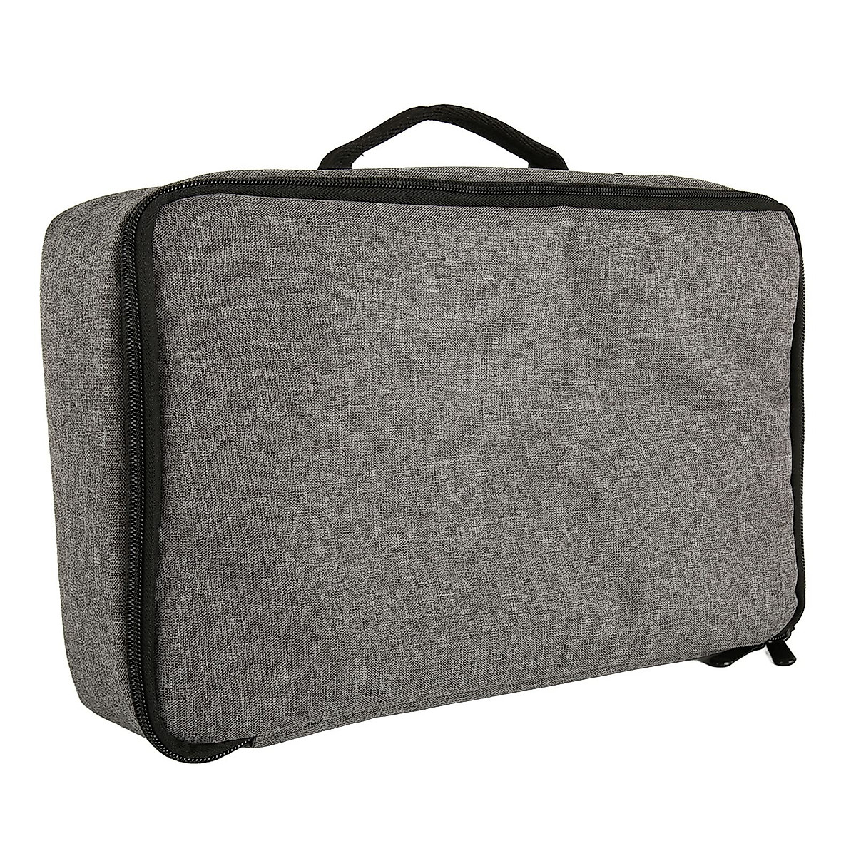 Ozgkee 13.6x7.9x4in Projector Bag, Heavy Duty Nylon Portable Projector Carrying Case with Sturdy Handle for Travel Gray