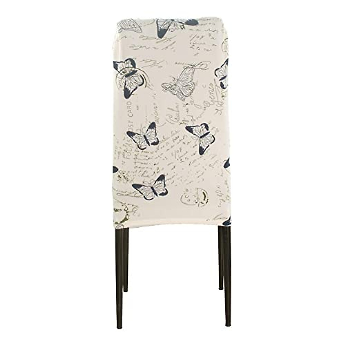 Hooshing Chair Covers Butterfly Stretch Washable Durable for Dining Room Set of 2