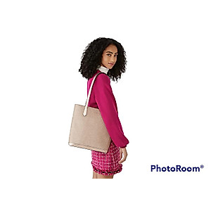 Kate Spade New York Large Tinsel Glitter Tote (Rose Gold)