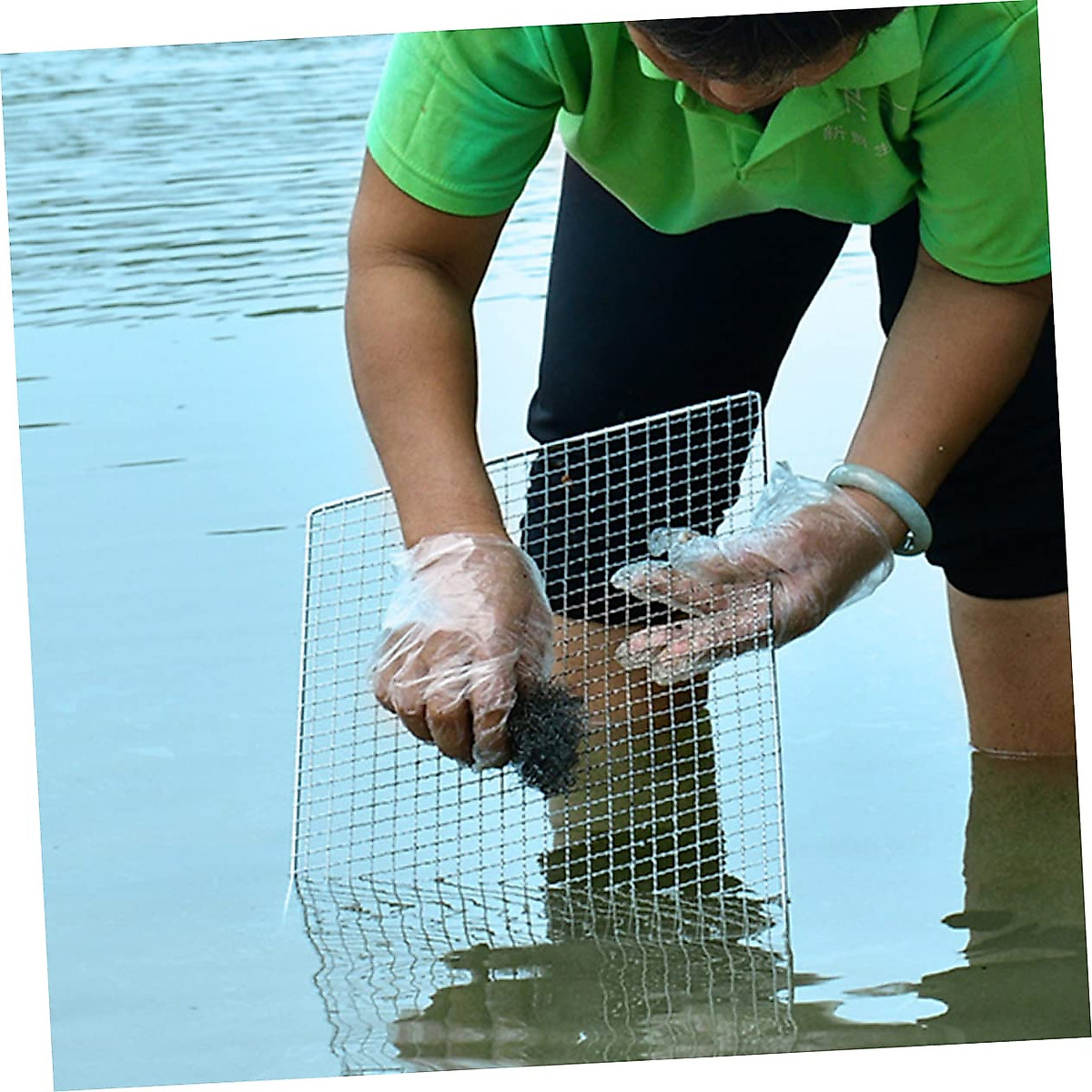 Yardwe 4 Pcs Stainless Steel Bbq Mesh Chef Cooling Rack Cookie Cooling Camping Bbq Mesh Bbq Net Pad Stainless Steel Roasting Rack Barbecue Wire Mesh Baking Rack Square Travel Grill