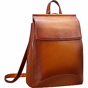 HESHE Leather Backpack for Women Fashion Convertible Backpack Purse Designer Handbags Anti Theft Rucksack for Travel