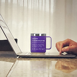LiqCool Chaos Coordinator Gifts for Women, Bosses Day Gifts for Her, Thank You Gifts for Manager Office Wedding Planner, Birthday Gifts for Boss Lady, 12Oz Coffee Mug